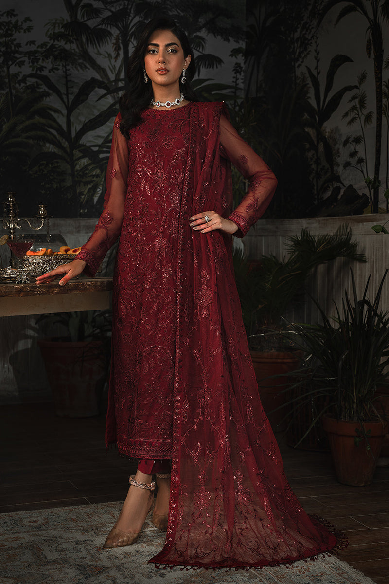 ZARIF - LA ROSELLA'23 - 3 PC UNSTITCHED SUIT - ZLR 01 MARLENE ...